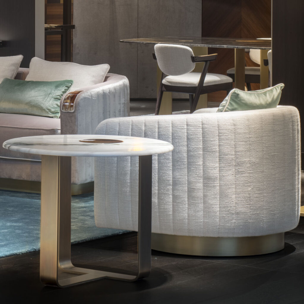 Tables and console tables - Apollo side table in Dalmata marble and ...