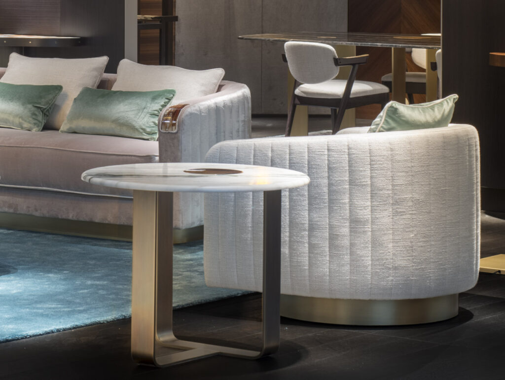 Tables and console tables - Apollo side table in Dalmata marble and ...