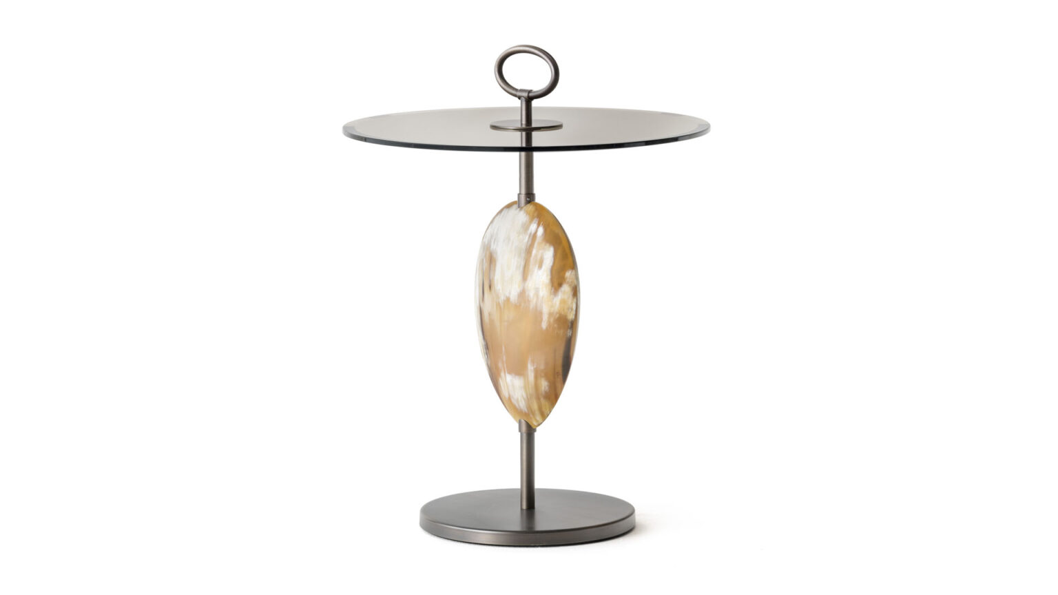 Tables and console tables - Macari side table in horn and burnished ...