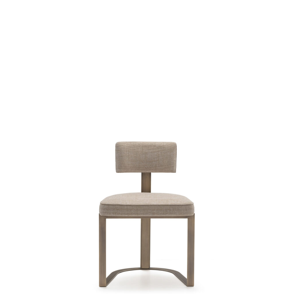 Sofas and seats - Sveva chair in Samsara fabric with horn inlays mod ...