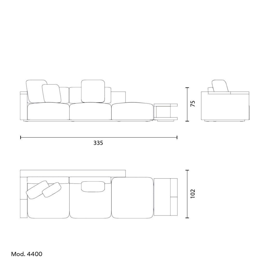 Sofas and seats - Egon sofa with horn details - Arcahorn