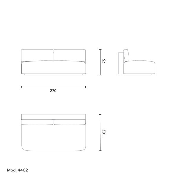Sofas and seats - Egon sofa with horn details - Arcahorn