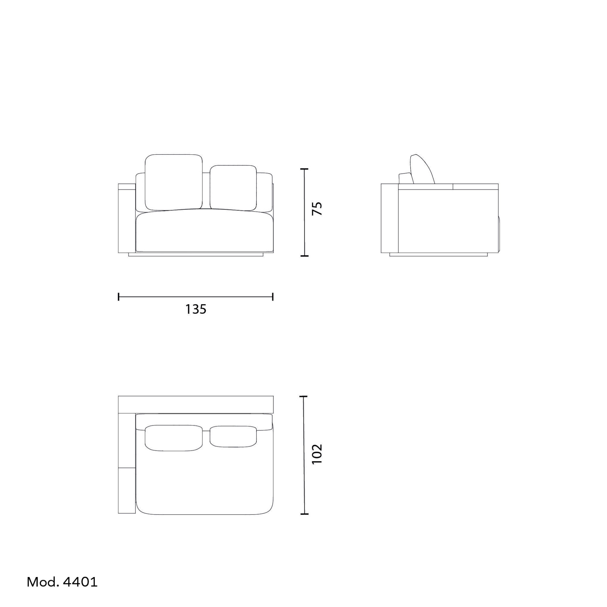 Sofas and seats - Egon sofa with horn details - Arcahorn
